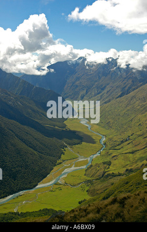 East Matukituki Valley Aspiring National Park New Zealand Stock Photo ...
