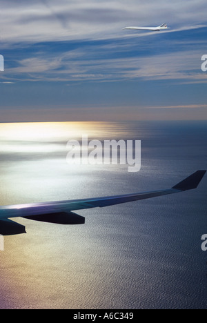 Concorde Above The Clouds Stock Photo - Alamy