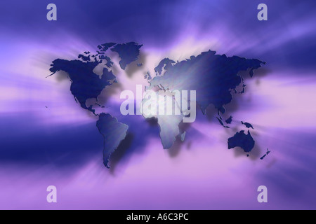 Globality concept illustration Stock Photo - Alamy