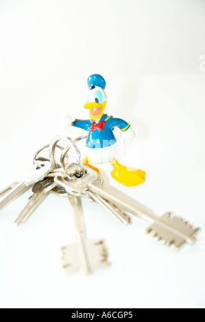 Donald duck key ring Stock Photo - Alamy