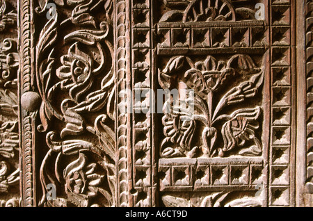 Pakistan Punjab Lahore crafts wood carving detail of door frame Stock ...