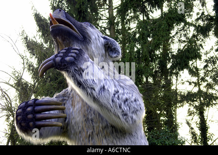 prehistoric head face large furry claws animal megatherium Stock Photo ...