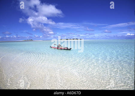 Kayak Maina Island Aitutaki Cook Islands Stock Photo - Alamy