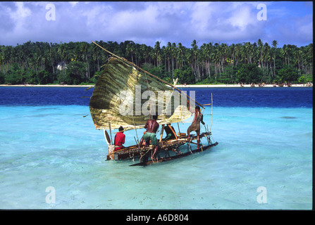 Sailing canoe Kitava Trobriand islands Papua New Guinea Stock Photo - Alamy