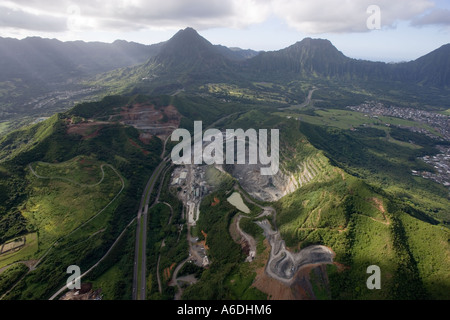 Kapaa Quarry Kaneohe Oahu Hawaii Stock Photo - Alamy