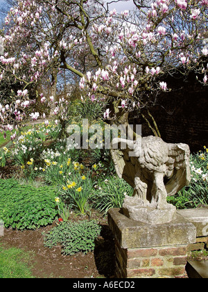 london haringey highgate waterlow park man walking along path Stock ...