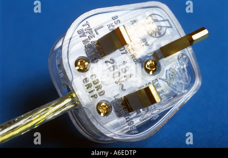 British domestic 3-pin electrical plug Stock Photo: 11493389 - Alamy