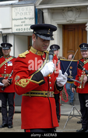 Military Bandsman of the Royal Signals Regiment in Bristol Stock Photo ...