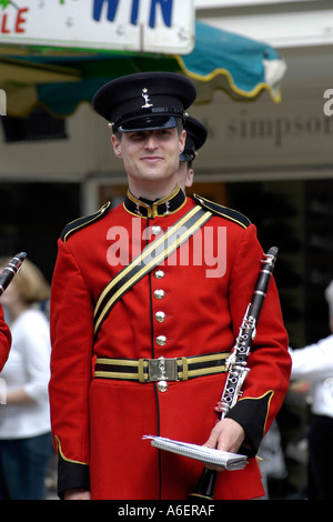 Military Bandsman of the Royal Signals Regiment in Bristol Stock Photo ...