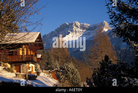 Villars-sur-Ollon, mountain village set in the western Swiss Vaud Alps ...