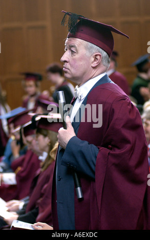 Ushers at a student graduation ceremony in the Great Hall of the Wills ...