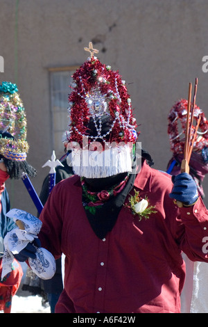 The Matachines dances preformed at Picuris Pueblo New Mexico Stock ...