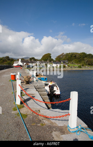 Pier and harbour on Kenmare River estuary Kenmare Co Kerry Eire Stock ...