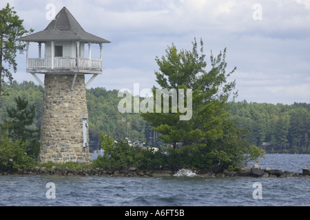Spindle Point light house on Lake Winnipesaukee New Hampshire Stock ...