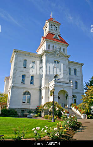 Historic Benton County Courthouse in Corvallis Oregon Stock Photo ...