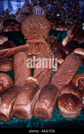 Loaves of bread harvest display Kew Gardens Surrey England UK Stock ...