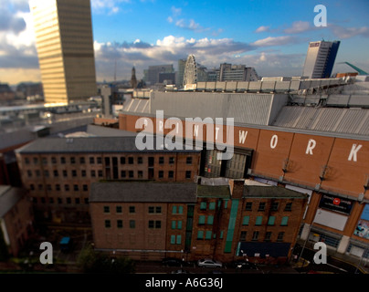 Manchester Shudehill area of the city centre, Arndale car park and the ...