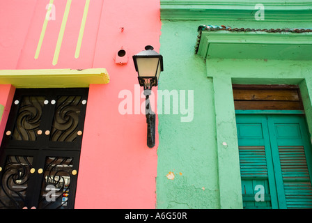 Colorful building, Colonial Zone, Santo Domingo, Dominican Republic, 1/ ...