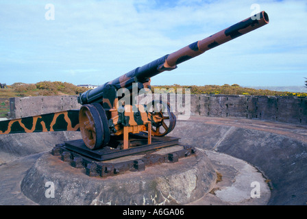 Moltke Battery Les Landes Jersey Channel Islands Stock Photo - Alamy