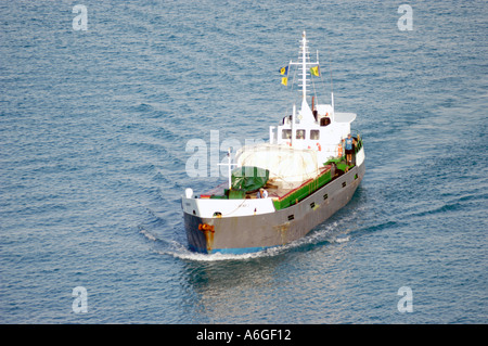 Small inter island cargo boat coming into Barbados to unload cargo ...