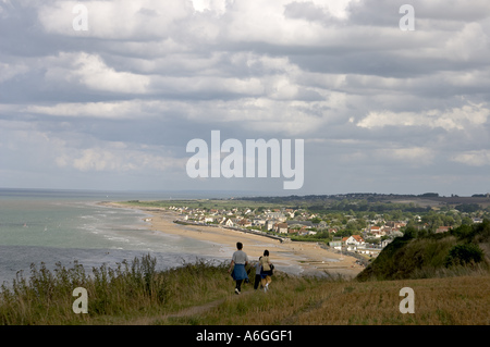 View of Ver sur Mer and La Riviere Normandy Normandie France Stock ...