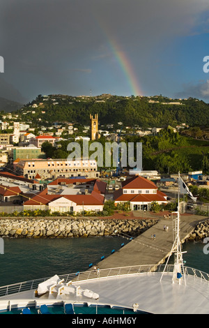 Docked cruise ship Esplanade area City of St George s Grenada Lesser ...