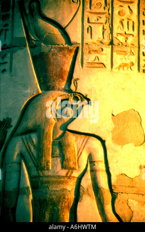 Egyptian hieroglyphics god Horus the son of Osiris and Isis Stock Photo ...