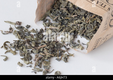 Packet of Gunpowder Green Tea Stock Photo - Alamy