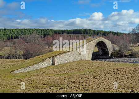 Sluggan Bridge over the River Dulnain at Dalnahaitnach, Carrbridge ...