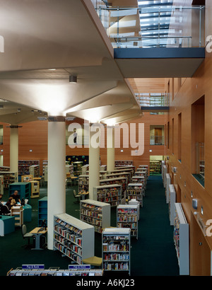 Jubilee Library, Brighton, England. Main library hall Stock Photo - Alamy