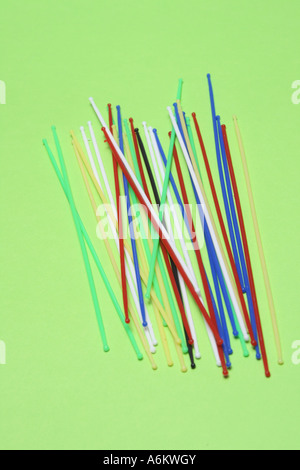 coloured plastic sticks Stock Photo - Alamy