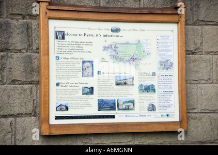 Map of Eyam, Derbyshire England Stock Photo - Alamy