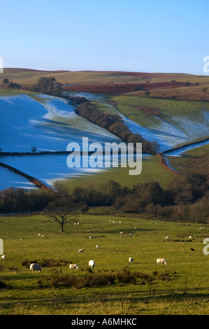 A winter scene Epynt, Powys, Wales, UK Stock Photo - Alamy