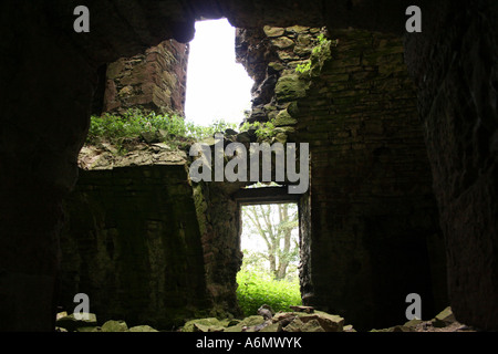 Drochil castle ruin, Scotland Stock Photo - Alamy