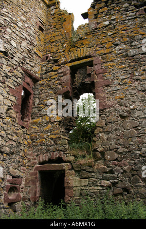 Drochil castle ruin, Scotland Stock Photo - Alamy