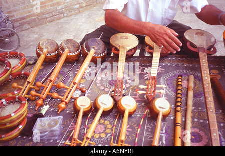 Uzbekistan; Bukhara; traditional musical instruments Stock Photo - Alamy