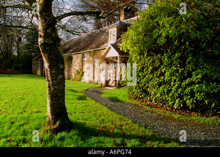 Pond cottage Endsleigh Milton Abbot Devon UK Stock Photo - Alamy