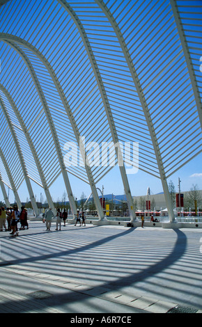 Arched ribs of the modern Agora Stock Photo - Alamy