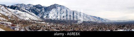 Rocky Mountains Wasatch Front landscape views foothills of Mt ...