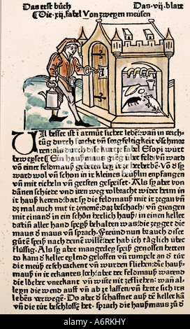 Aesop (Aisopos), circa 550 BC, Greek author, full length, after ...