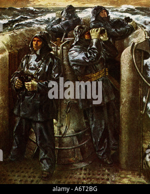 National Socialism, fine arts, painting, Gisbert Palmie: "Vor der ...