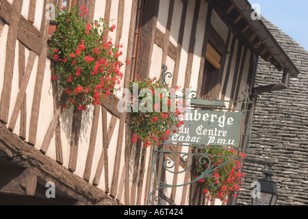 Half timbered building in Nolay Burgandy France Stock Photo - Alamy