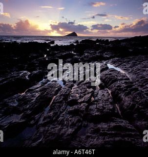 The Great Mewstone, Wembury Beach near Plymouth. View from Wembury's ...