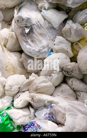 piles of plastic disposable nappies on Funafuti, Tuvalu Stock Photo - Alamy