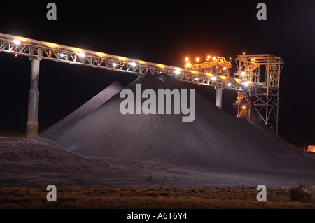 coal loading stockpile by night Stock Photo - Alamy