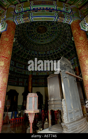 inside of tian tan, the temple of heaven in beijing Stock Photo - Alamy