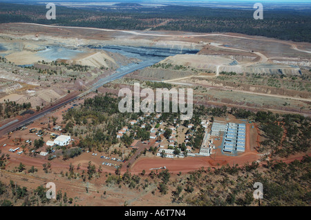 Mining camp accommodation area coal mine Central Queensland Australia ...