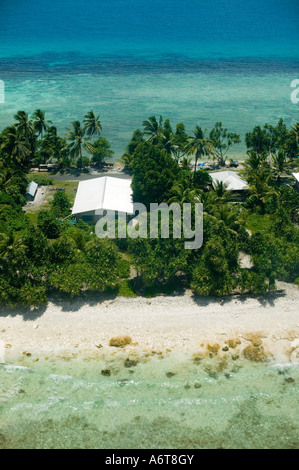 Funafuti island, Tuvalu from the air, Pacific ocean Stock Photo - Alamy