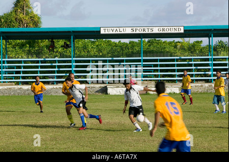 A football team on funafuti, Tuvalu Stock Photo - Alamy