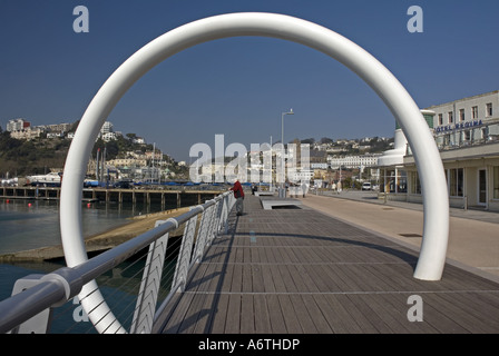 The new Beacon Quay area close to the harbour at Torquay, South Devon ...